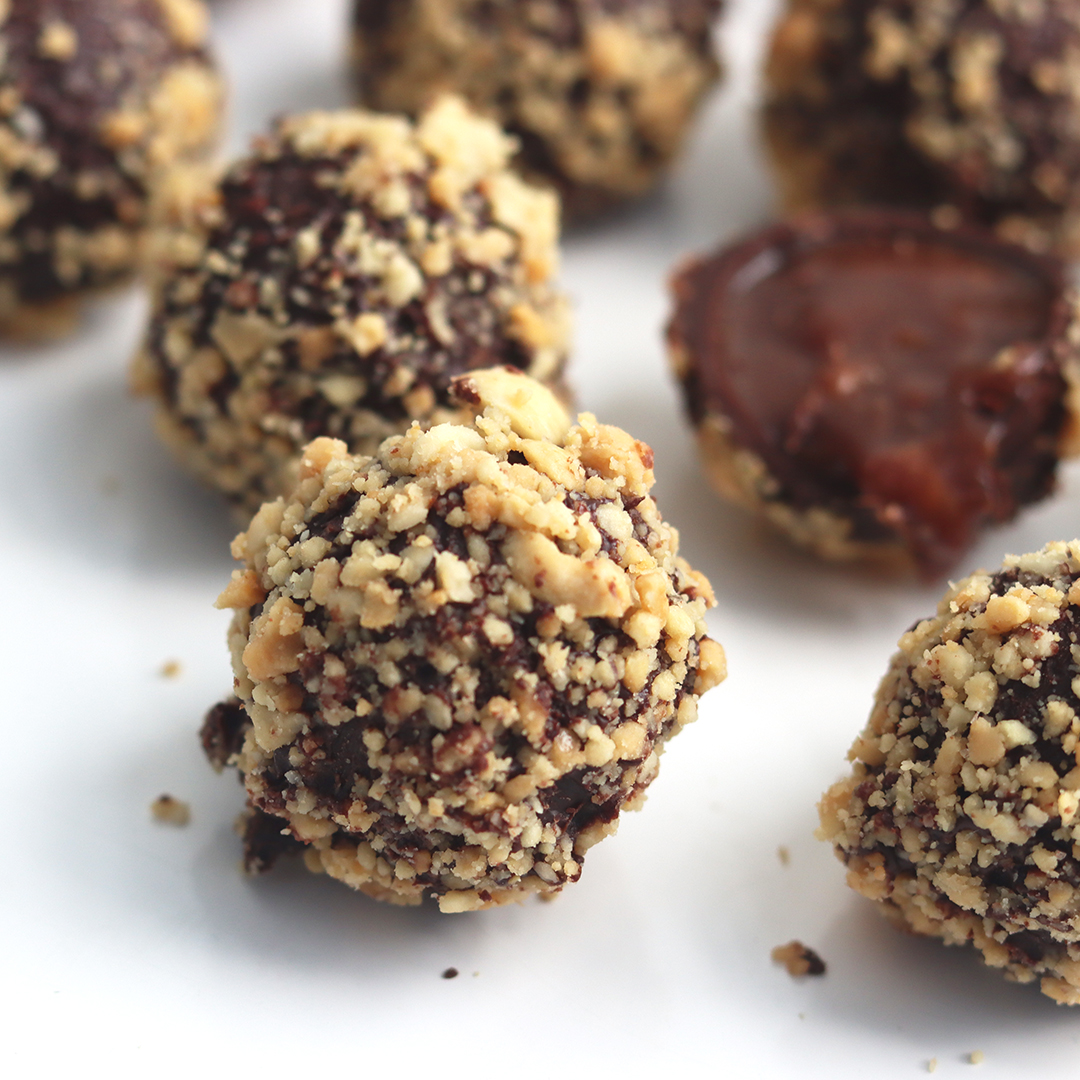 Chocolate Caramel Truffles with Peanuts - Decadent Nutty Delights